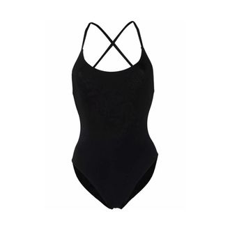 Lido Schwarzer Cross Back Badeanzug - - Swimwear - Damen - Schwarzk - M
