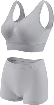 Generic Shorty Femme Coton Soutien-Gorge de Sport pour Femmes, Gilet de Yoga, de Course, de Fitness, sans Jantes, Ensemble de Soutien-Gorge de Sport Respirant