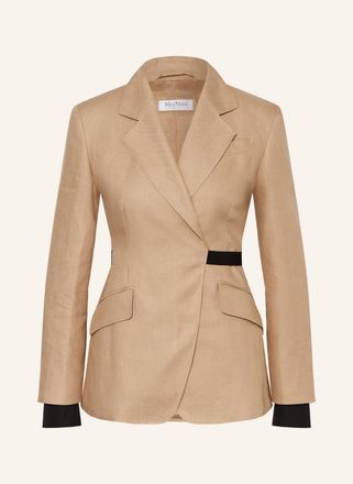 Max Mara Leinenblazer Fionda beige