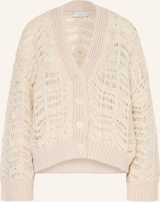 PESERICO Peserico Strickjacke Mit Pailletten weiss