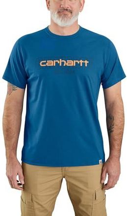 Carhartt Work in Progress Force 106653 T-shirt à manches courtes pour homme Coupe décontractée Poids moyen, Bruyère Huron Clair, Taille XL