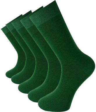 MySocks unisex 5 Paar Packsocken Kieferngr&uuml;n