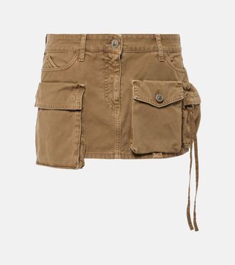 The Attico Mini-jupe cargo Fay en denim