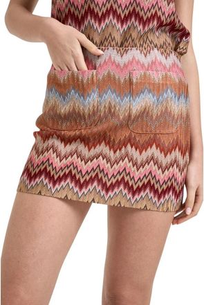 Missoni Femme, Jupes, Multicolore, Taille: 38 FR Jacquard Knit Mini Skirt