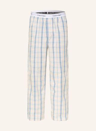 Calvin Klein Schlafhose Cotton Poplin weiss