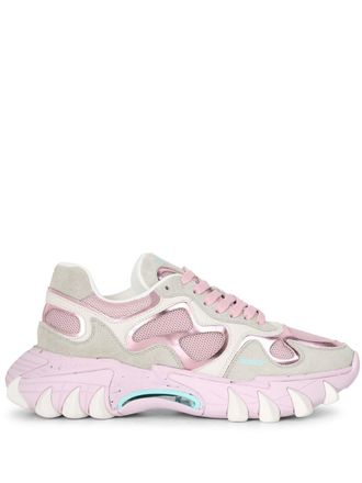 Balmain baskets B-East en cuir - Rose