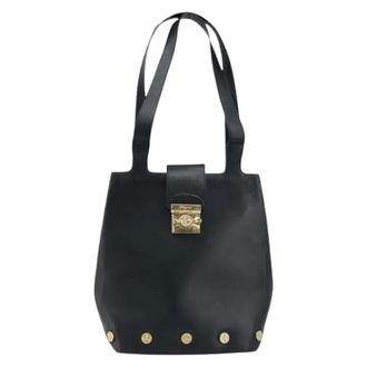 Ferragamo Sac bandouli&egrave;re en cuir Pre-owned - Femme - Pre-owned - Noir - Taille: ONE Size