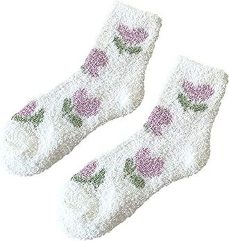 Generic Chaussettes Chaussons Femme Chaussette Hiver Chausson Homme Noel 39 42 Cadeau De Pantoufles Grosses Anti Dérapantes Foot Robe Chambre Polaire Antidéra