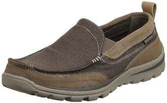 Skechers Homme Superior Milford Mocassin, Brown Light Brown Ltbr, 40 EU Large