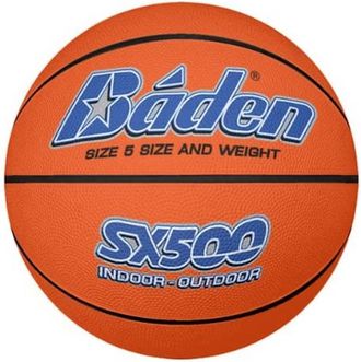 Baden Junior SX Range Basketball, aus Verbundgummi, für drinnen und draußen, Hellbraun, Größe 5