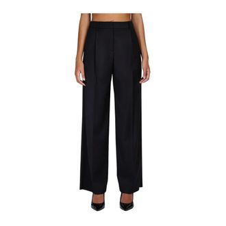 Doris S Schwarze Cropped Hose - - Trousers - Damen - Schwarzk - S