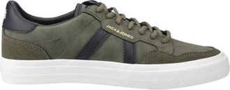 Jack & Jones Homme Jfwmorden PU Nubuck Special Baskets, Olive Night Detail, Anthracite, 41 EU
