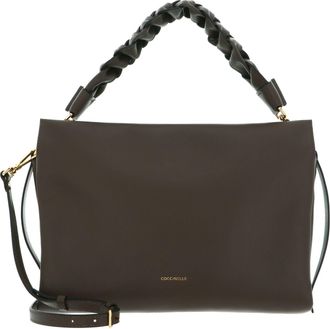 Coccinelle Coccinelle Boheme Grana Double Crossbody Double Grainy Leather Coffee/Pul.Pink