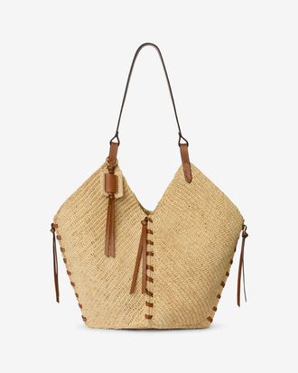 Isabel Marant Sac Tampa - Femme - Naturel Et Cognac - Taille - Isabel Marant - Collection &Eacute;t&eacute; Femme - Nouvelle Collection Capsule La Riviera