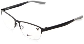 Nike Nike Optical Glasses, Satin Black/Matte Black, 55/15/145 for Men, Satin Black/Matte Black