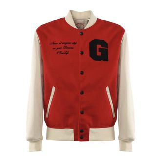 Giuliano Galiano Varsity Jacke - - Jackets - Herren - Rot - 2XL