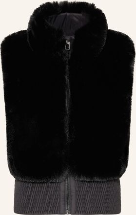 Mrs & Hugs Mrs & Hugs Teddyfell-Weste schwarz