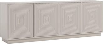 Vente-Unique Buffet avec 4 portes en MDF - Beige - MEZULIA