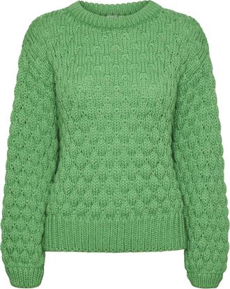 Vero Moda Y.A.S Damen YASBUBBA LS Knit Pullover S. NOOS Strickpullover, Classic Green, XS