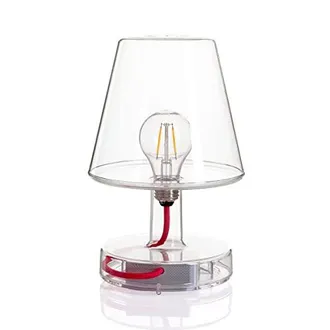 Fatboy Lampe Transloetje | Transparent | Lampe de table/lecture/chevet | Sans câble | rechargeable avec Mini-USB