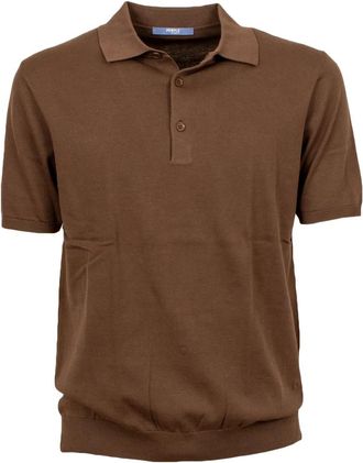 People of Shibuya Homme, Tops, Brun, Taille: 2XL Polo in Maglia MC