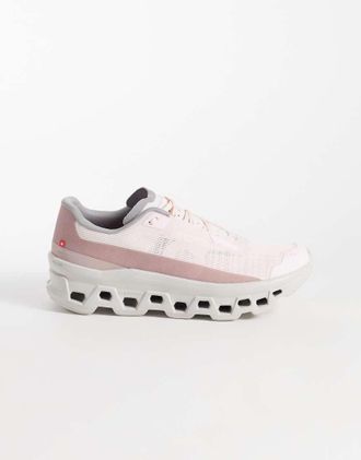 On Cloudmonster Void baskets de running roses et pierre