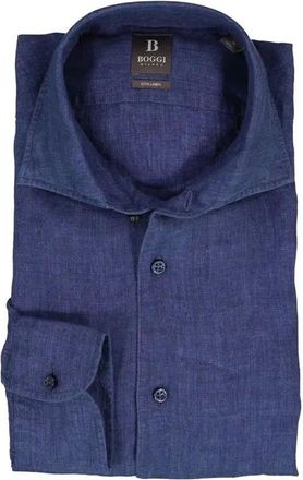 Boggi Milano Herren Hemd blau