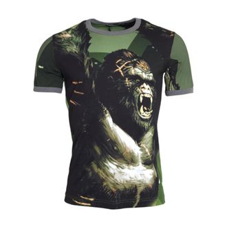 Dolce & Gabbana Tiermuster Crew Neck T-shirt - - Tops - Herren - Gr&uuml;n - S