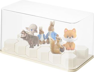 Generico Transparente Vitrine | Spielzeugvitrine | Abnehmbarer W&uuml;rfel-Design Organizer f&uuml;r Regale Ecke B&uuml;cherregal Schrank Miniaturen Pl&uuml;schtiere