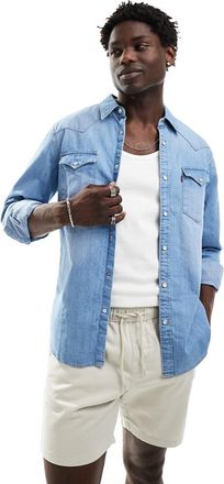 Levi's Barstow - Chemise en jean style western - Bleu clair