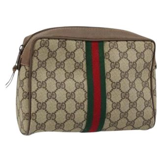 Gucci Pochette doccasion - Femme - Pre-owned - Beige - Taille: ONE Size