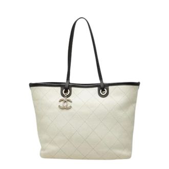 Chanel Pre-owned Vintage Tote Bag - - Pre-owned - Damen - Wei&szlig; - ONE SIZE