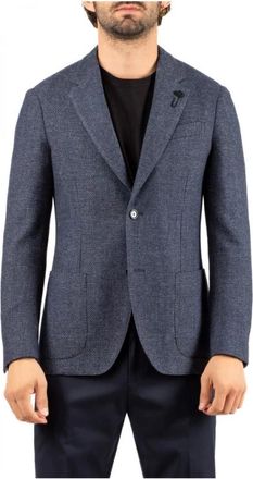 Lardini Homme, Vestes, Bleu, Taille: L Veste crois&eacute;e &agrave; 2 boutons