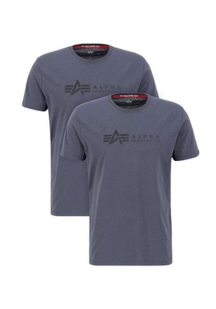 Alpha Industries T-Shirt Alpha Label T-Shirt 2 Pack