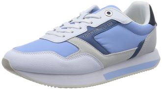 Tommy Hilfiger Damen Runner Sneaker Essential TH Runner Sportschuhe, Blau (Vessel Blue), 39 EU