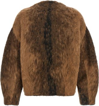 Nude Wool and Mohair Blend Jacket - Brown