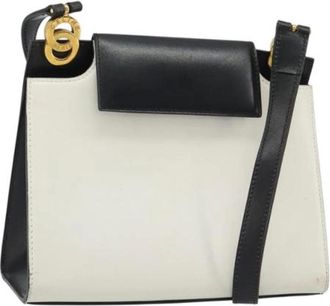 Celine Sac bandouli&egrave;re vintage doccasion - Femme - Pre-owned - Blanc - Taille: ONE Size