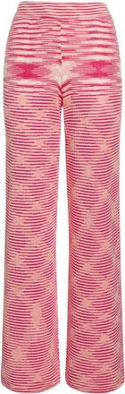 Missoni Femme, Pantalons, Rose, Taille: 42 FR Wide Pantalons