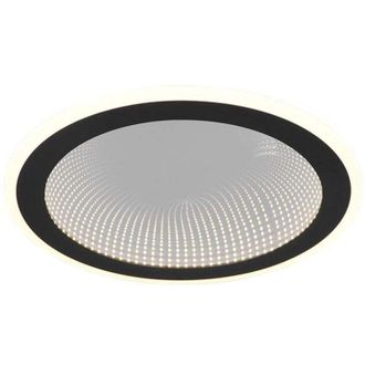 Reality LED Deckenleuchte Glace 21,5W schwarz Metall warmwei&szlig;-kaltwei&szlig;