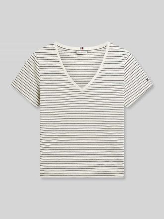 Tommy Hilfiger Regular Fit T-Shirt aus Leinen-Mix