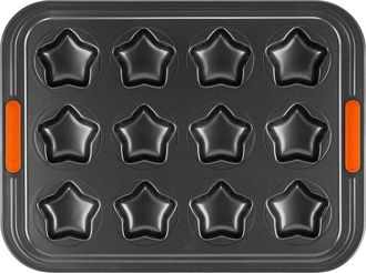 LE CREUSET Sternform, Festlich, Backform, schwarz