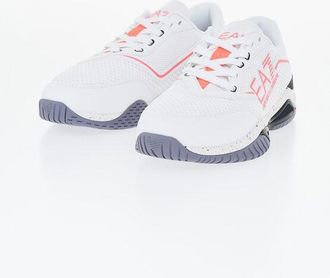 Armani EMPORIO EA7 Lightweight Fabric Low-Top Sneakers with Contras size 38