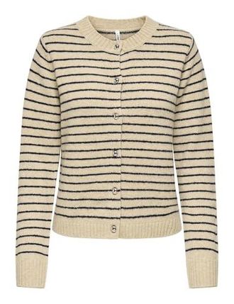 Only Onlchester Life Ls Stripe Cardi CC KNT, Taupe, M Femme
