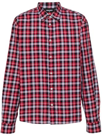 Dsquared2 chemise Canadian Burbs &agrave; carreaux - Rouge