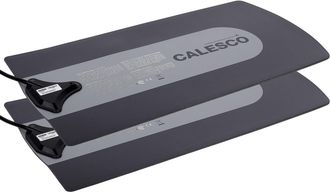 Beliani Strahlungsarme Wasserbettheizung Set mit Thermostat-Regler manuell grau Calesco