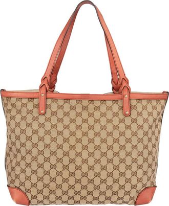 Gucci Crossbody Bags - Gucci GG Monogram Shopper Bag - Gr. unisize - in Braun - für Damen