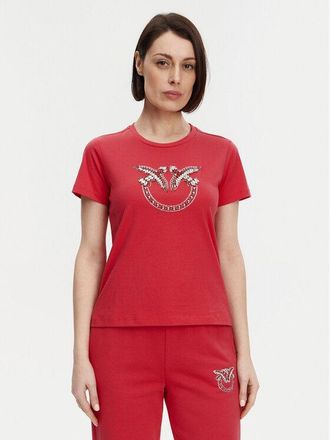 Pinko T-Shirt Quentin 100535 A2G7 Rot Regular Fit