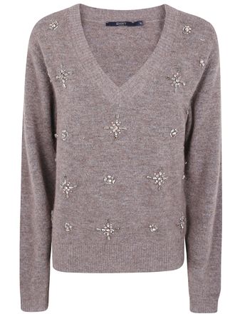 Seventy V-Neck Sweater With Stones