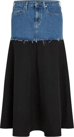 Karl Lagerfeld Femme, Jupes, Bleu, Taille: 40 FR Jeans Gonna