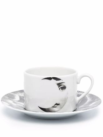 Fornasetti Tasse De Th&eacute; Th&egrave;me Et Variations 2005 Soleil Et Lune